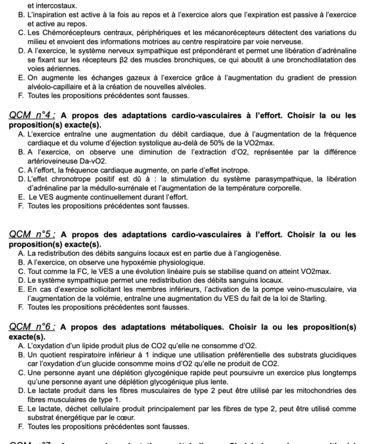 Final Exam QCM Study Guide for Course Preparation - Studocu