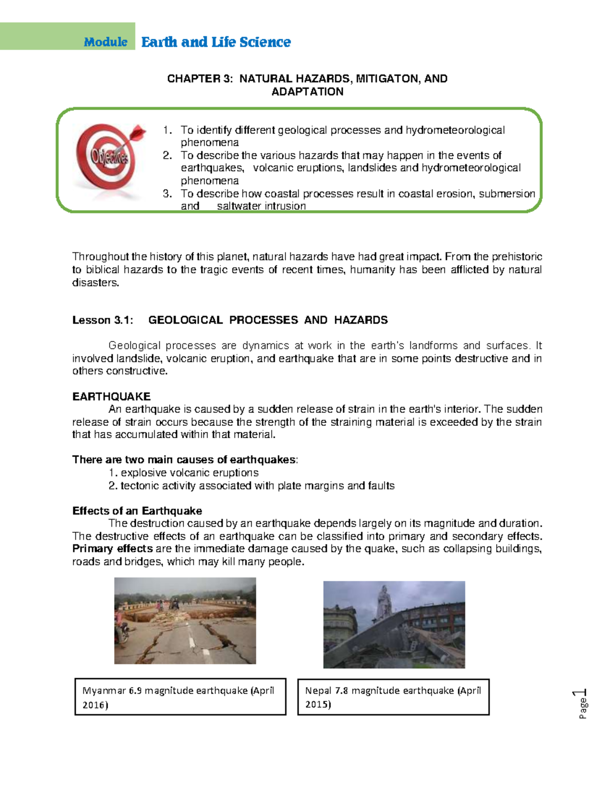Chapter 3: Natural Hazards, Mitigation & Adaptation Insights - Studocu