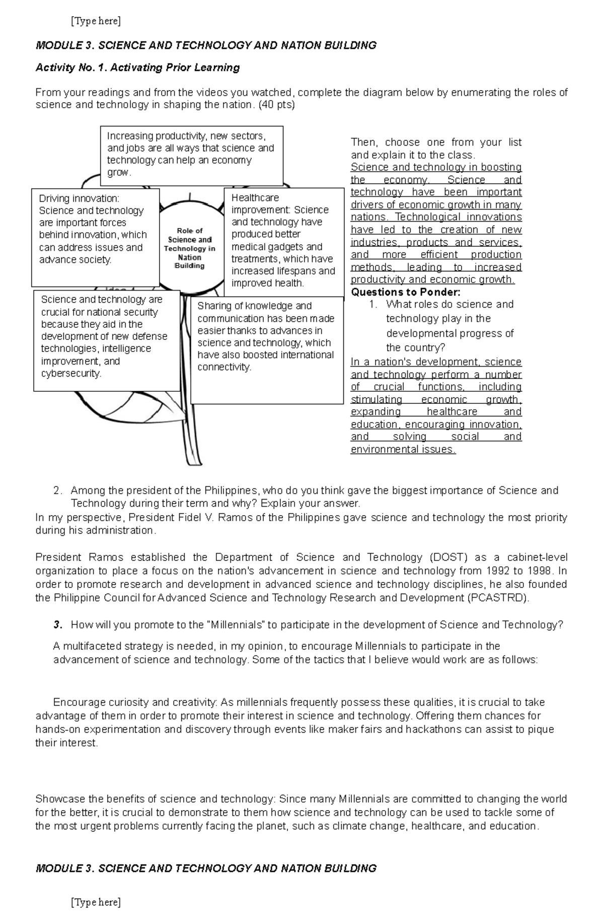 STS LA Module 3 - Science, Technology, and Nation Building Insights ...