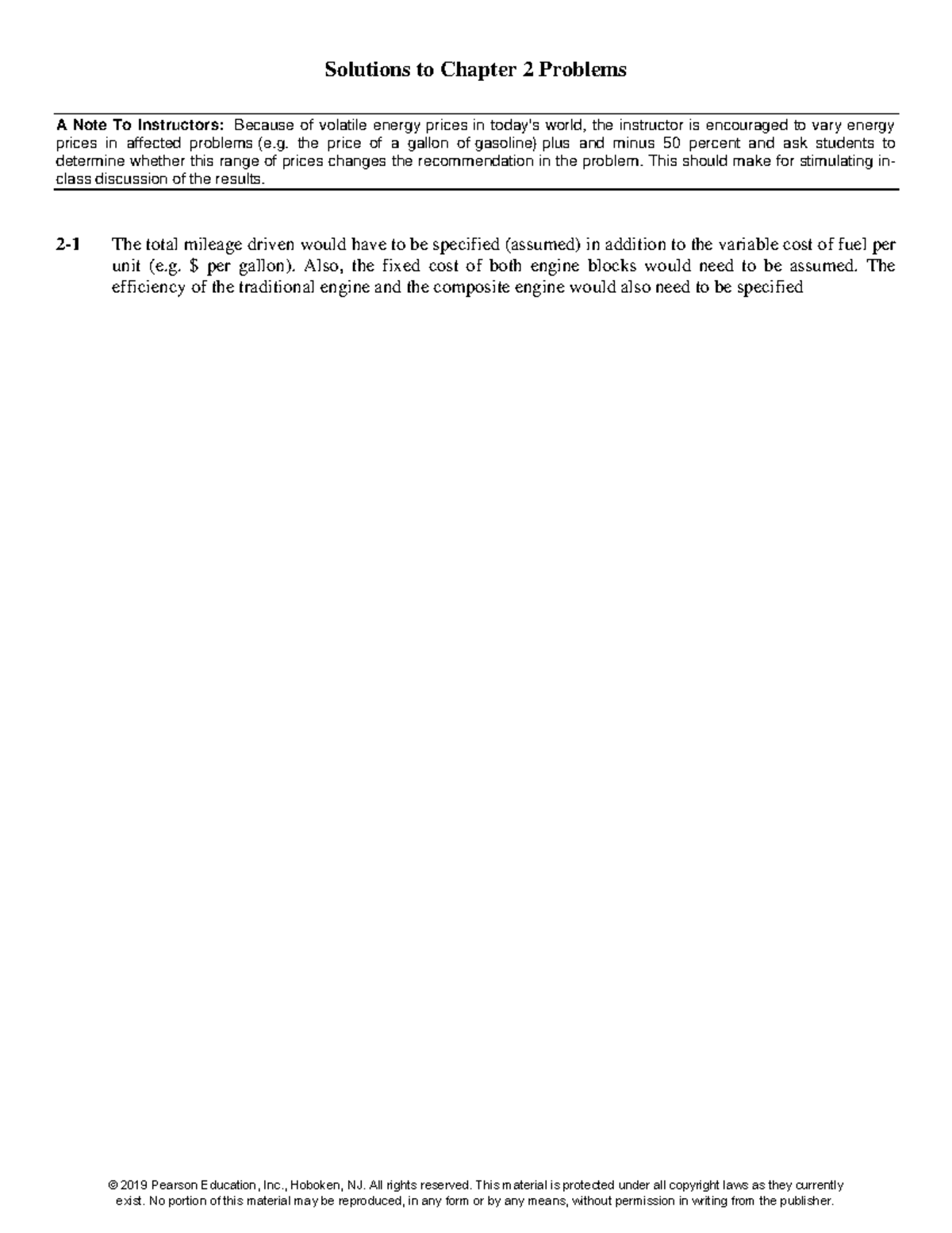 17-Chapter 02 Solutions - Solutions to Chapter 2 Problems A Note To Instructors: Because of ...