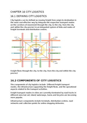 [Solved] Explain the role and location of freight terminals and ...