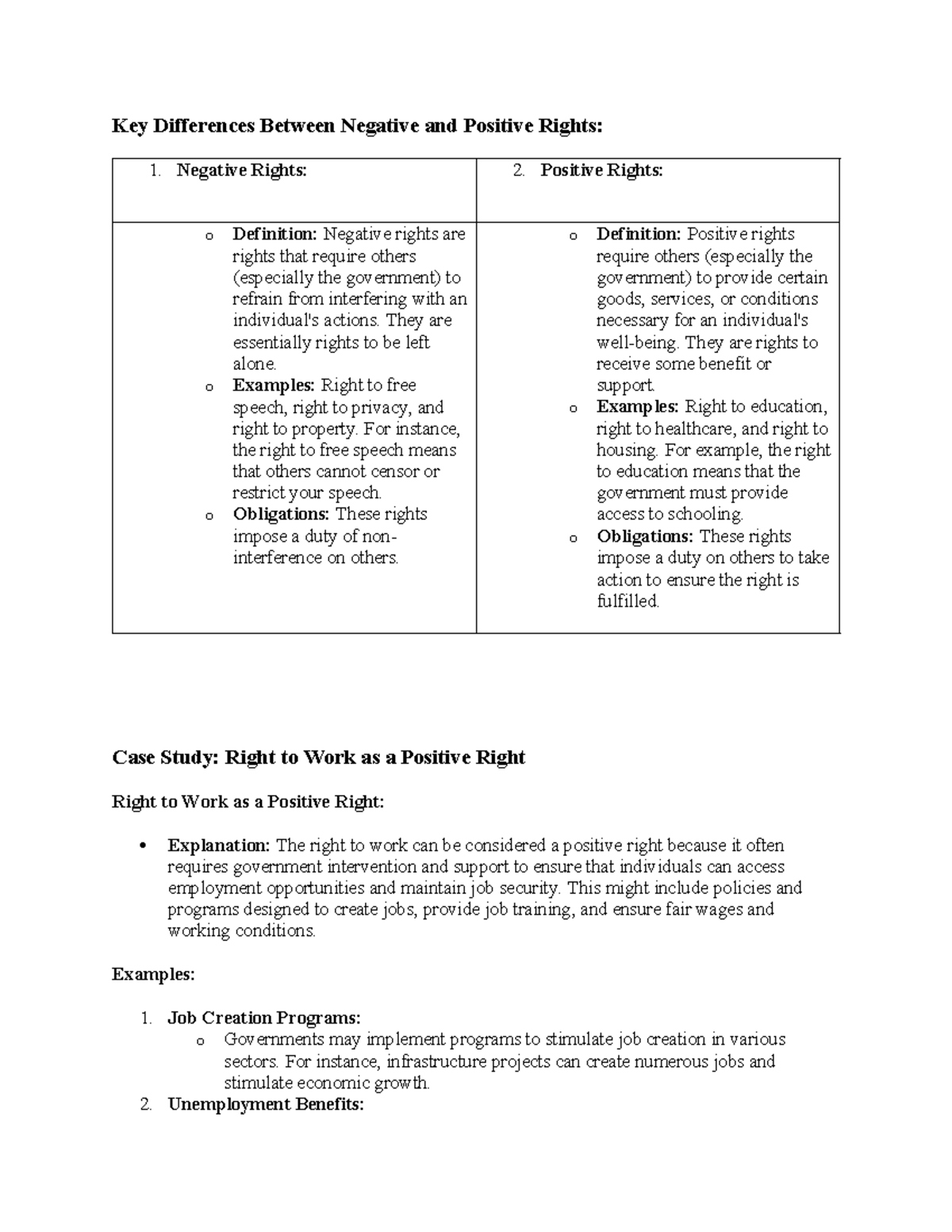 Key Differences Between Negative and Positive Rights - Negative Rights ...