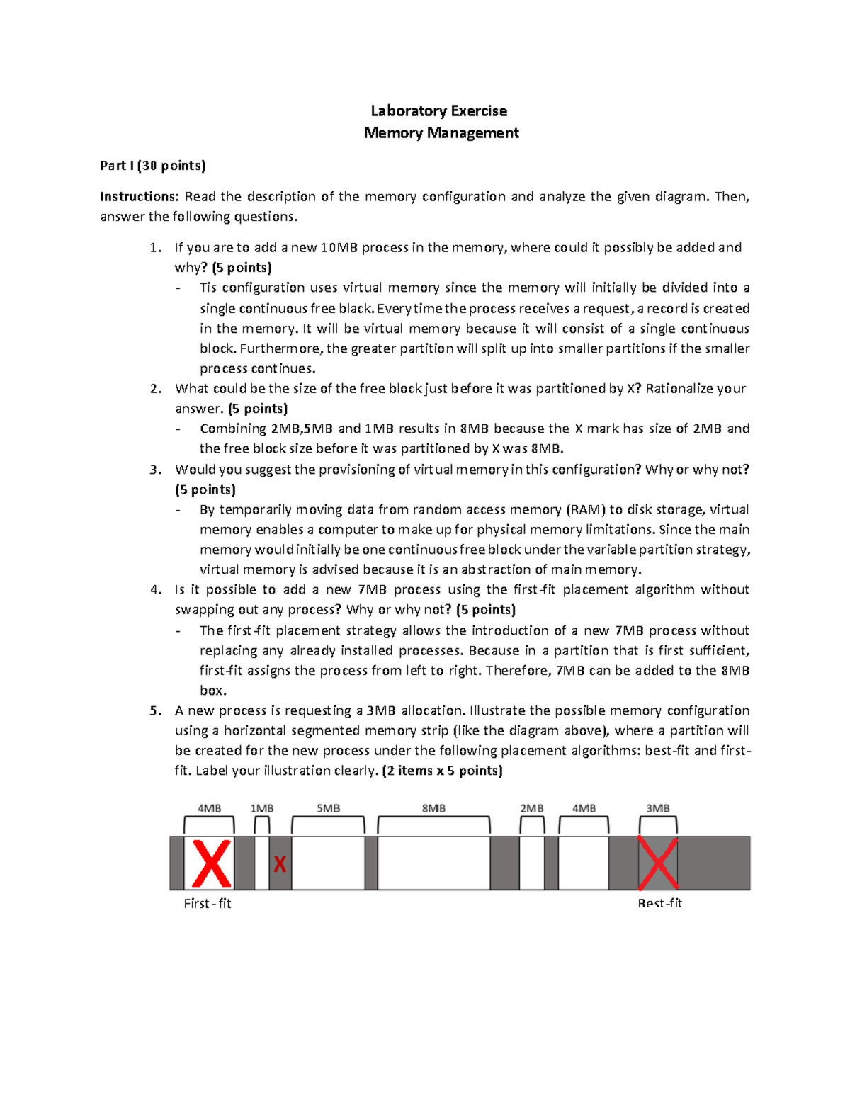 05 LAB Exercise 1: Analyzing Memory Management and Virtual Memory - Studocu