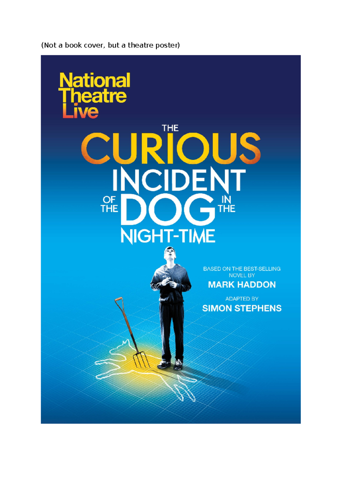 Ciotditnt, book cover, 2024 - Engels - (Not a book cover, but a theatre ...