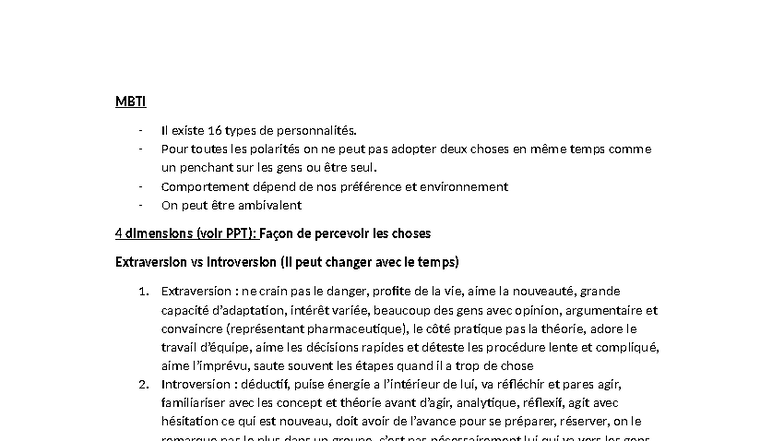 MBTI: Explication des 16 Types de Personnalités et leurs Dimensions ...