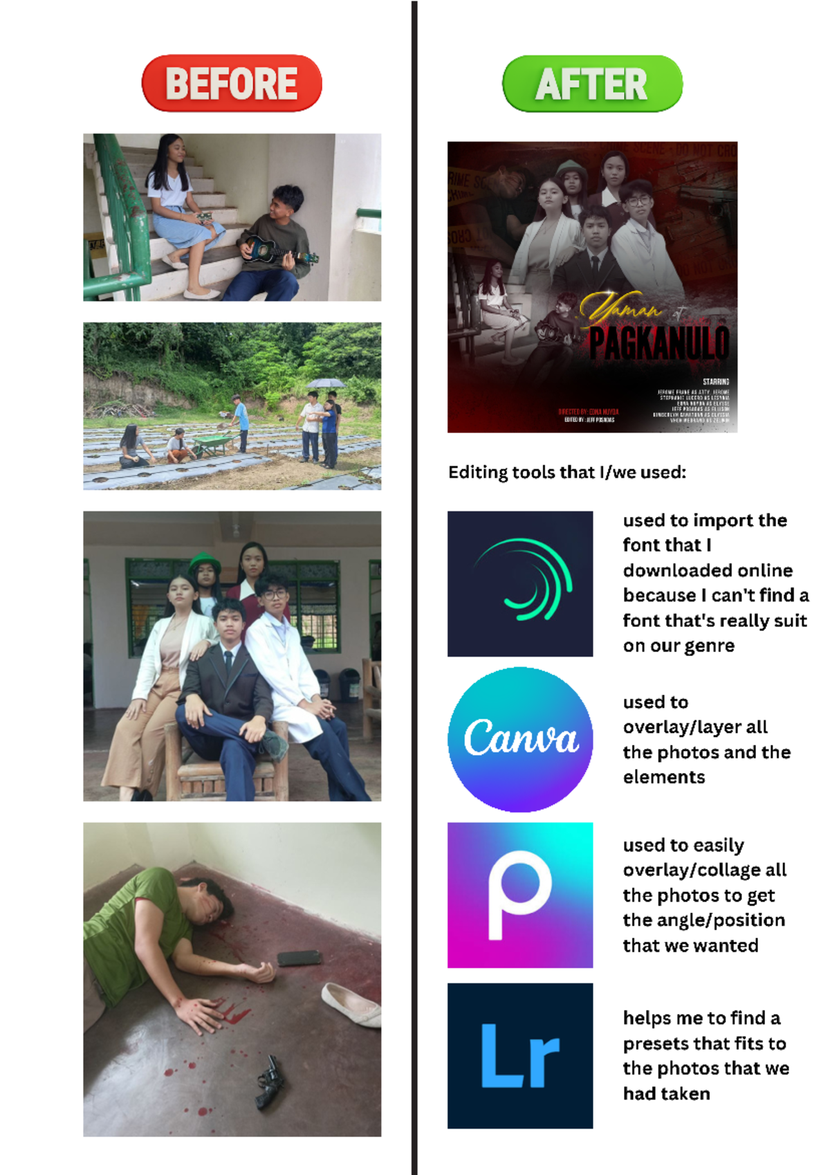 Group 1, STEM 11-B - Uejejns - BEFORE AFTER Vaman aT PAGKANULO STARRING JEROME FRANE AS ATTY ...