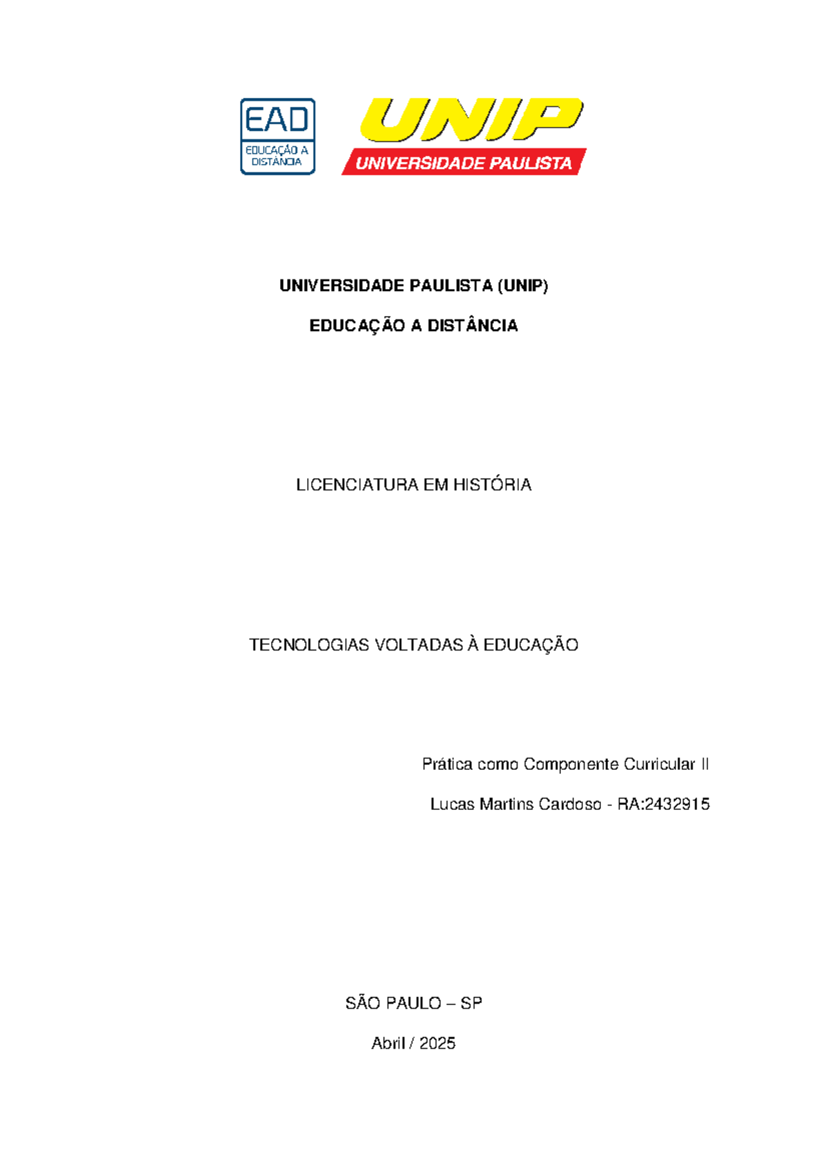 PCC II - Tecnologias na Educação: Impactos e Desafios na Aprendizagem ...