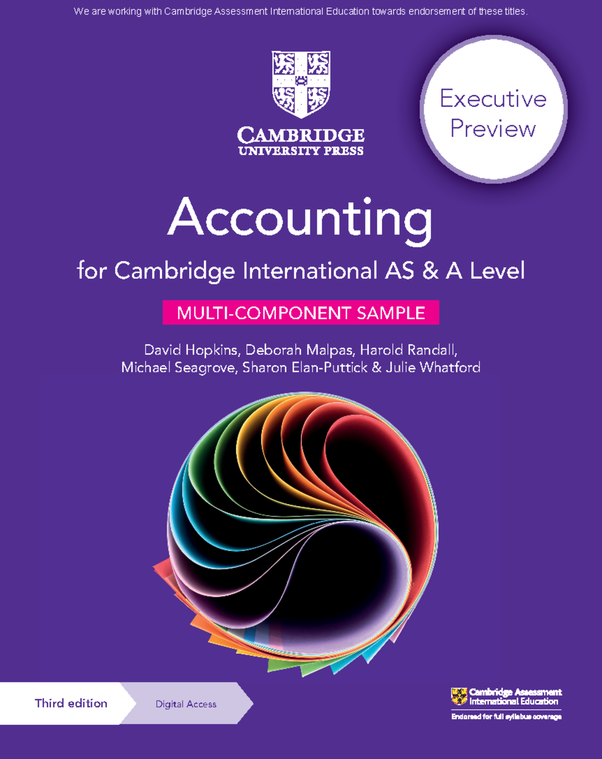 Accounting for Cambridge International AS & A Level: Executive Preview ...
