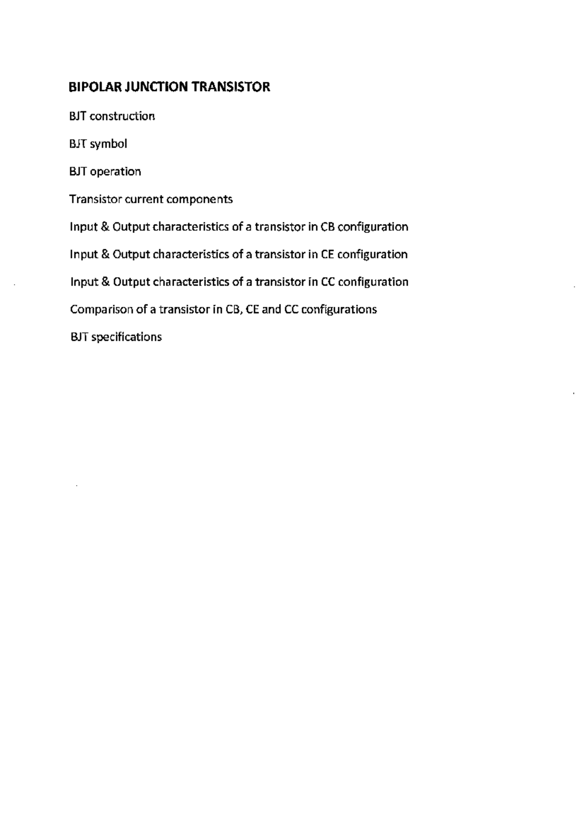 Transistors: BJT Construction, Operation, and Characteristics (EE 101 ...