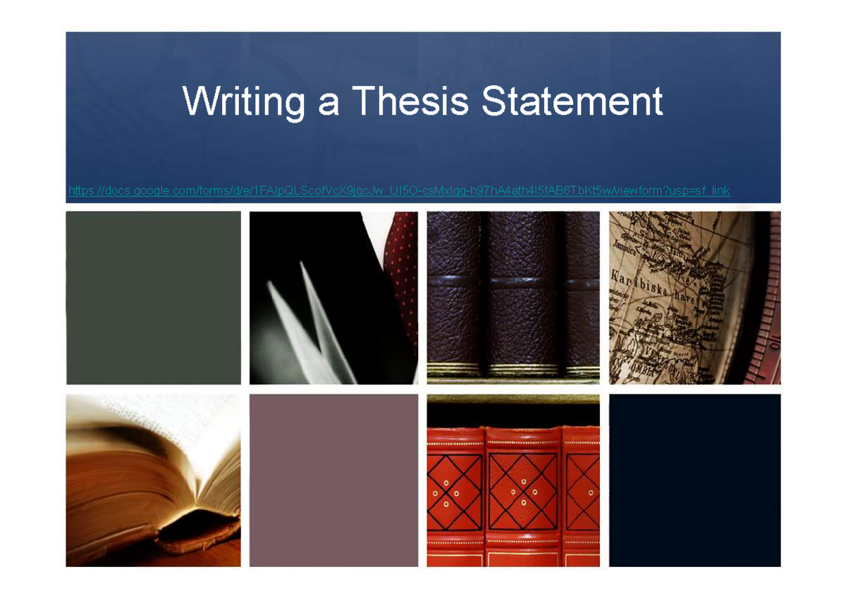 Creating a Thesis Statement: Key Elements and Examples for Success ...