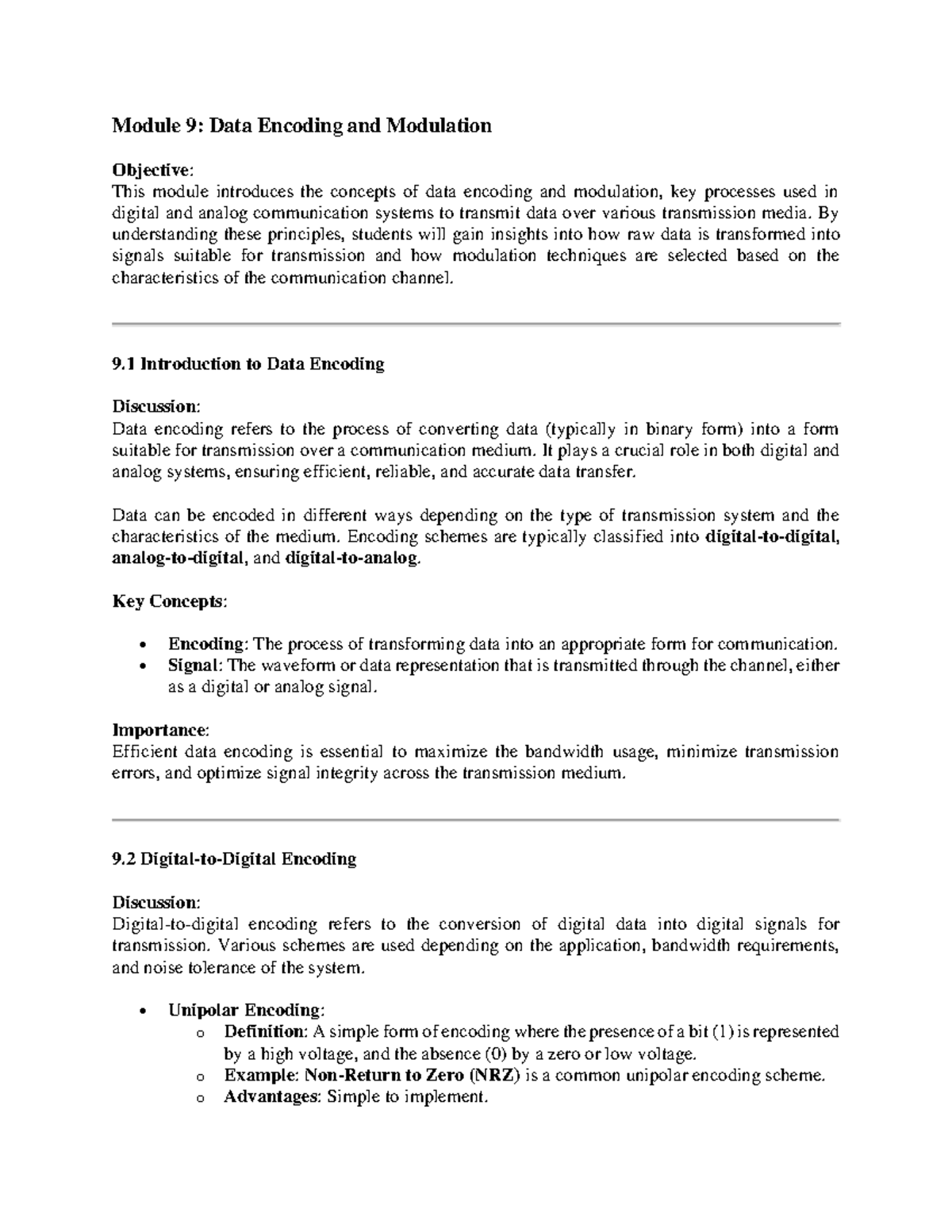 Module 9 18 merged - ................... - Module 9: Data Encoding and ...
