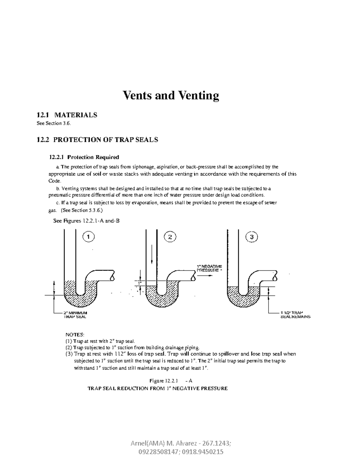 National Standard Plumbing Code - Vents & Venting Overview - Studocu