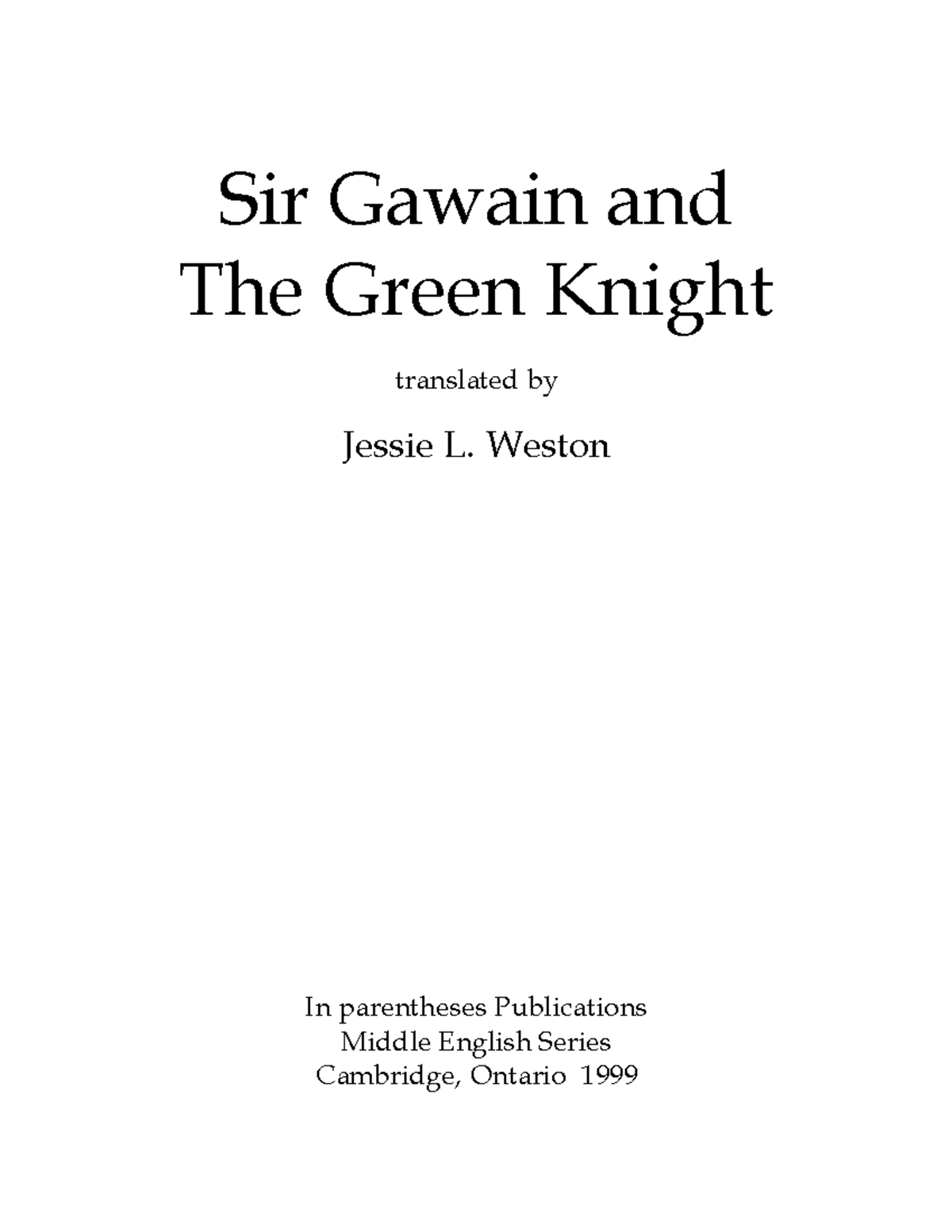 Sir Gawain and the Green Knight: Study Guide for English 201 - Studocu