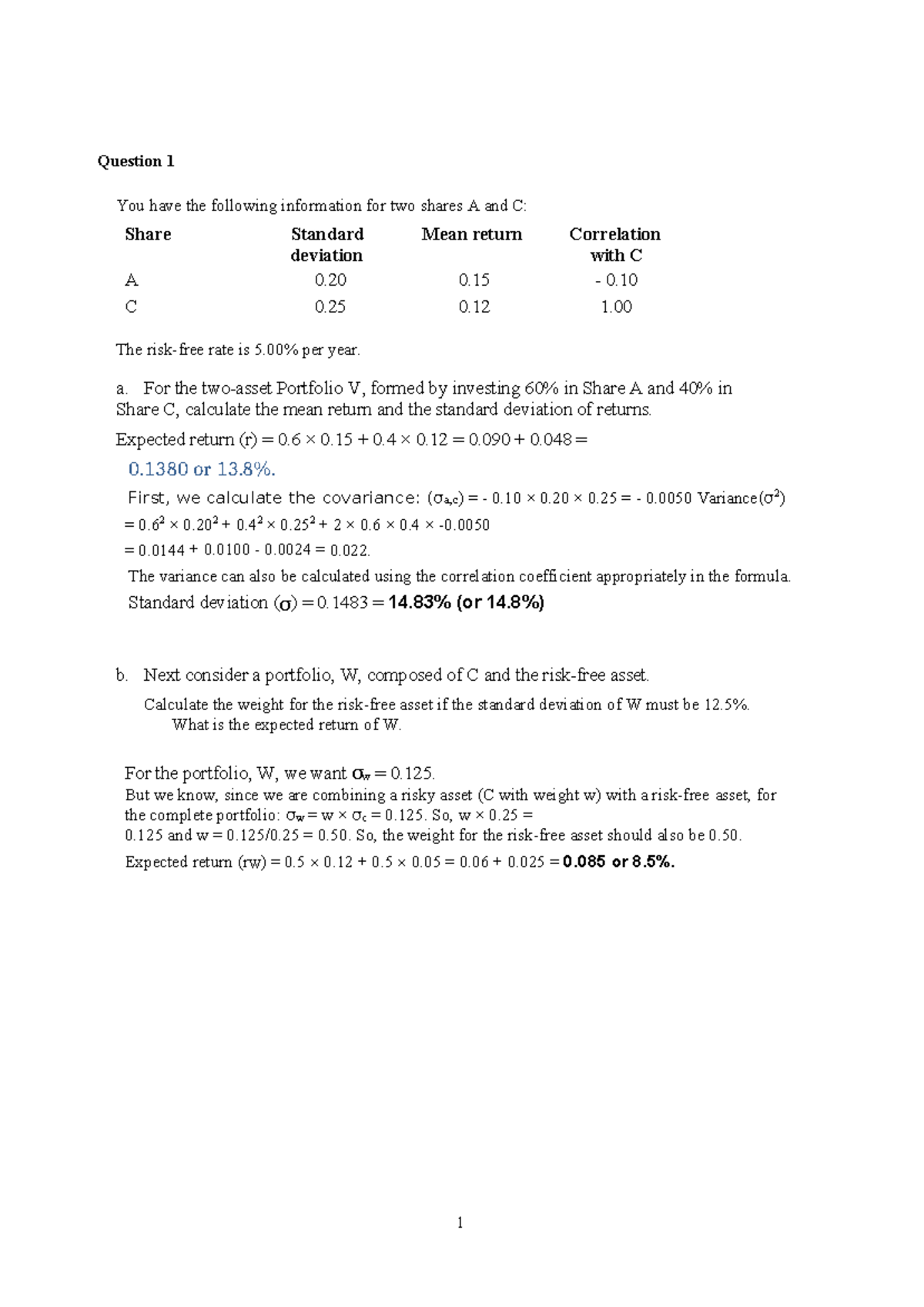 BANK3017 Portfolio Analysis and Risk Management Notes - Studocu