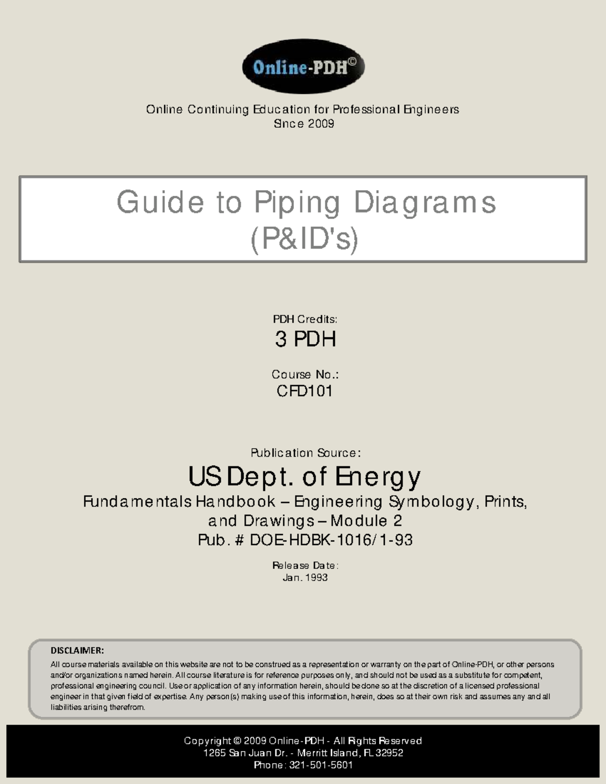 CFD101: Guide to Engineering Fluid Diagrams and Prints - Studocu