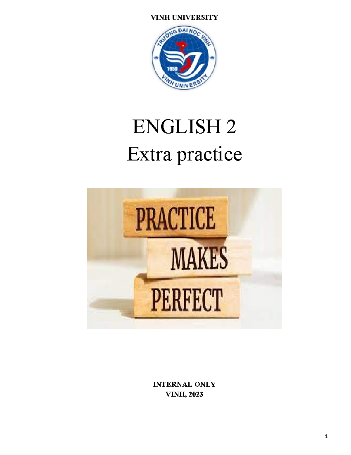 Extra Practice HP2 edited file 1 - VINH UNIVERSITY ENGLISH 2 Extra ...