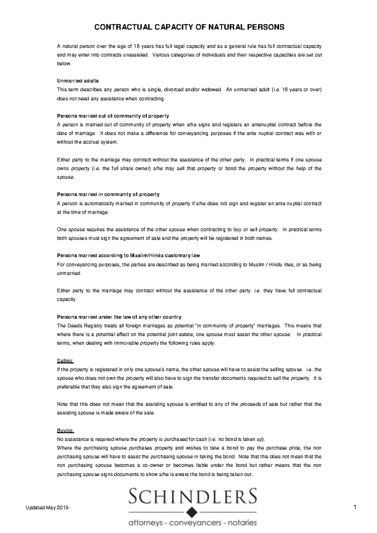 Contractual Capacity of Natural Persons: Key Insights for Legal ...
