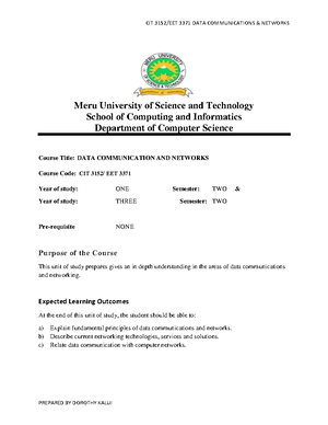 SPH 3201 - Lectures notes - MERU UNIVERSITY OF SCIENCE AND TECHNOLOGY ...