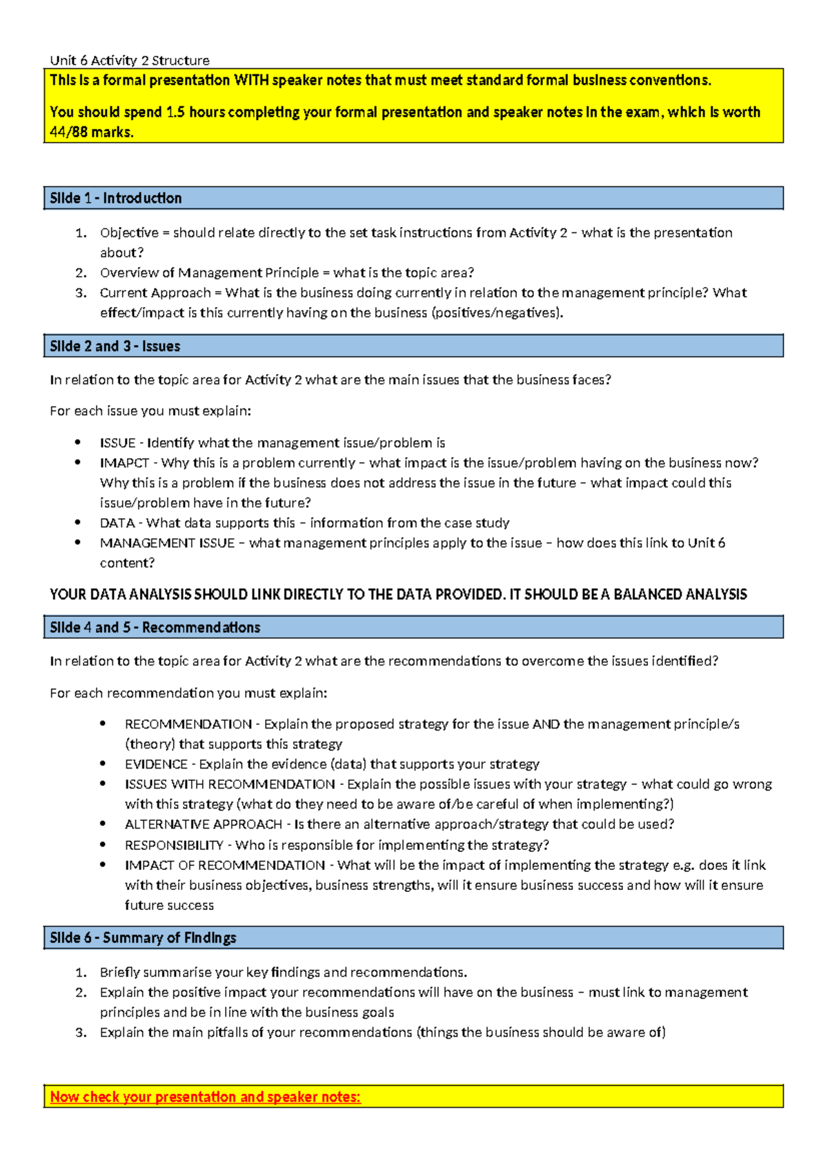 Unit 6 Activity 2 Presentation Guide And Speaker Notes Studocu