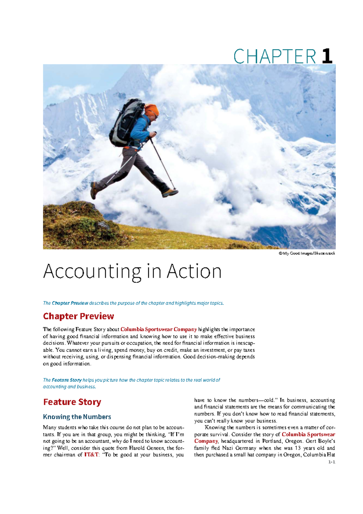 CHAPTER 1: Accounting in Action - Understanding Financial Information - Studocu