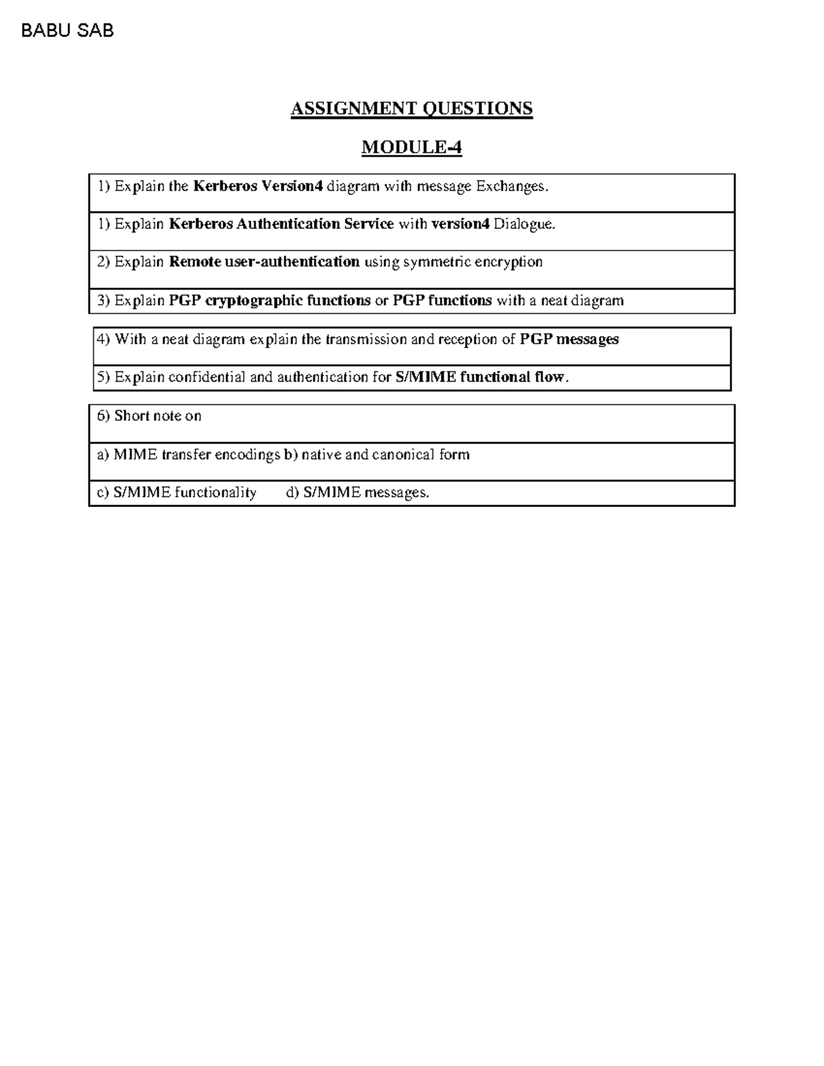 Assignment Questions-Module 4 JITD - ASSIGNMENT QUESTIONS MODULE- 4 ...