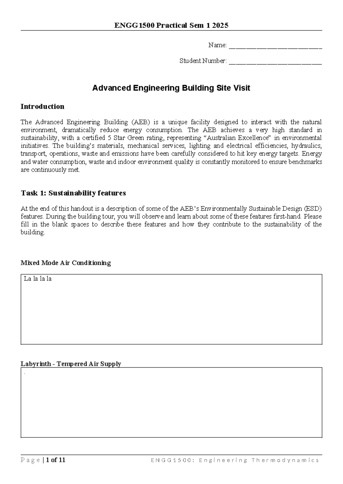 ENGG1500 Practical Report: AEB Site Visit & Sustainability Analysis ...