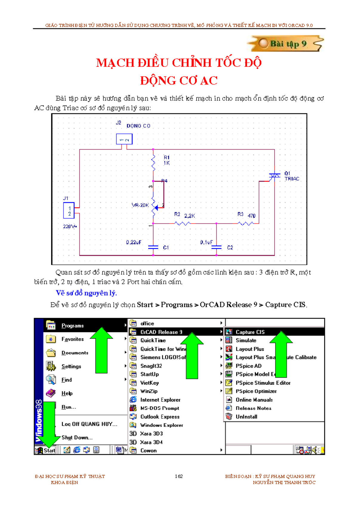 Hướng Dẫn Sử Dụng OrCAD 9.0: Thiết Kế Mạch In và Mô Phỏng - Studocu