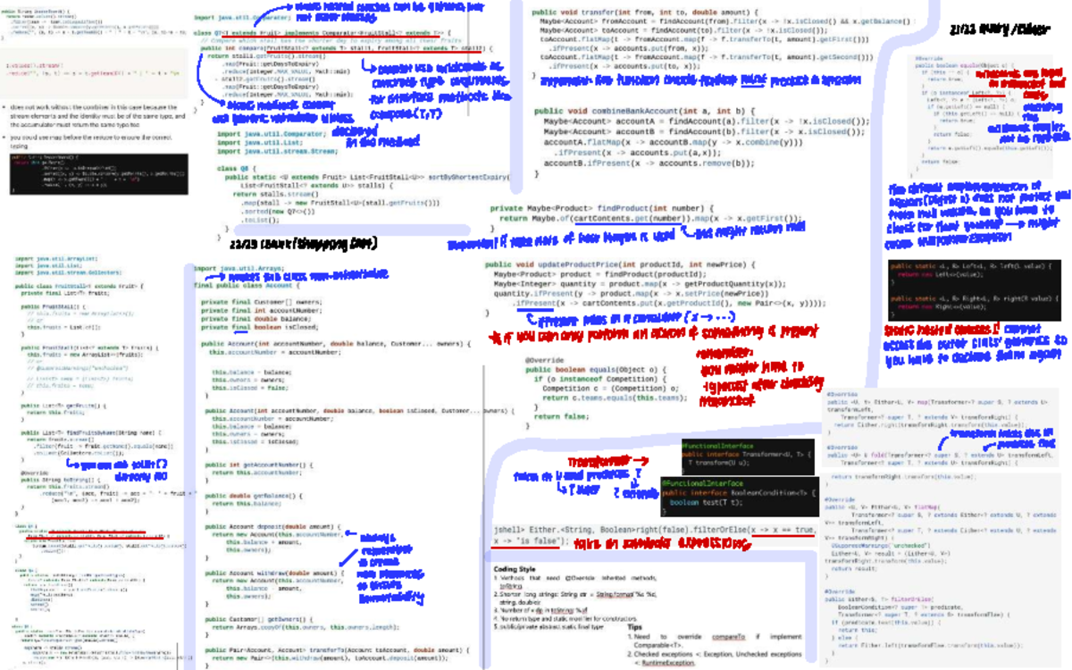 CS2030S PE2 Cheatsheet: Understanding Static Nested Classes & Generics - Studocu