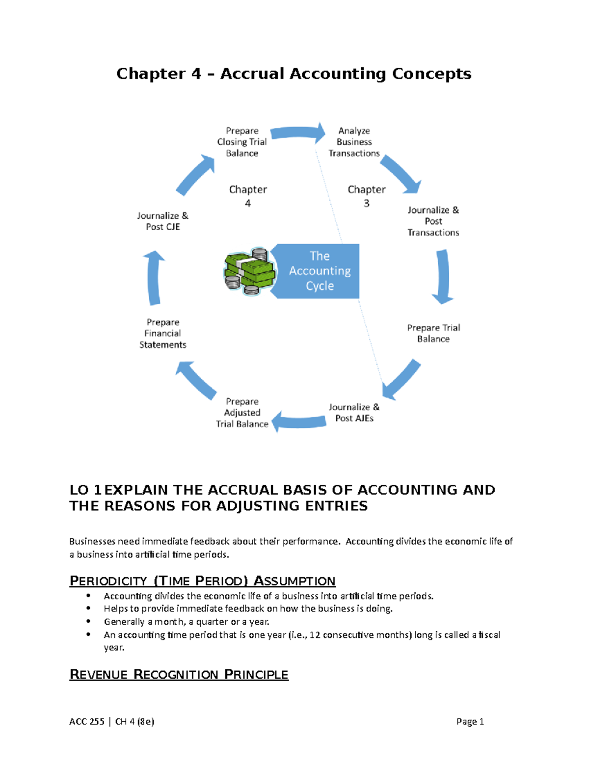 Accrual Accounting Concepts - Accounting divides the economic life of a ...