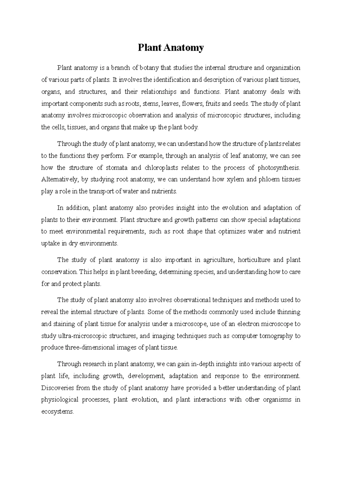 Plant Morphology - Plant Morphology Plant morphology is a branch of ...