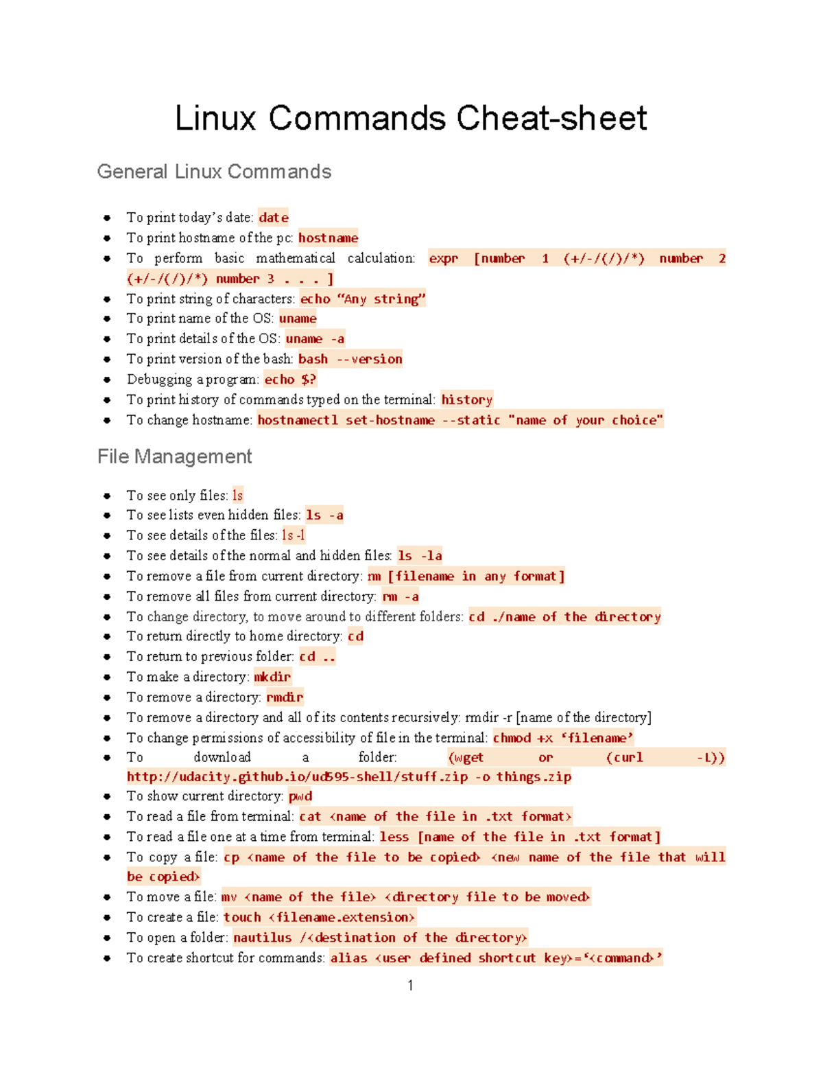 Linux Commands Overview: Essential Commands & Networking Tips - Studocu