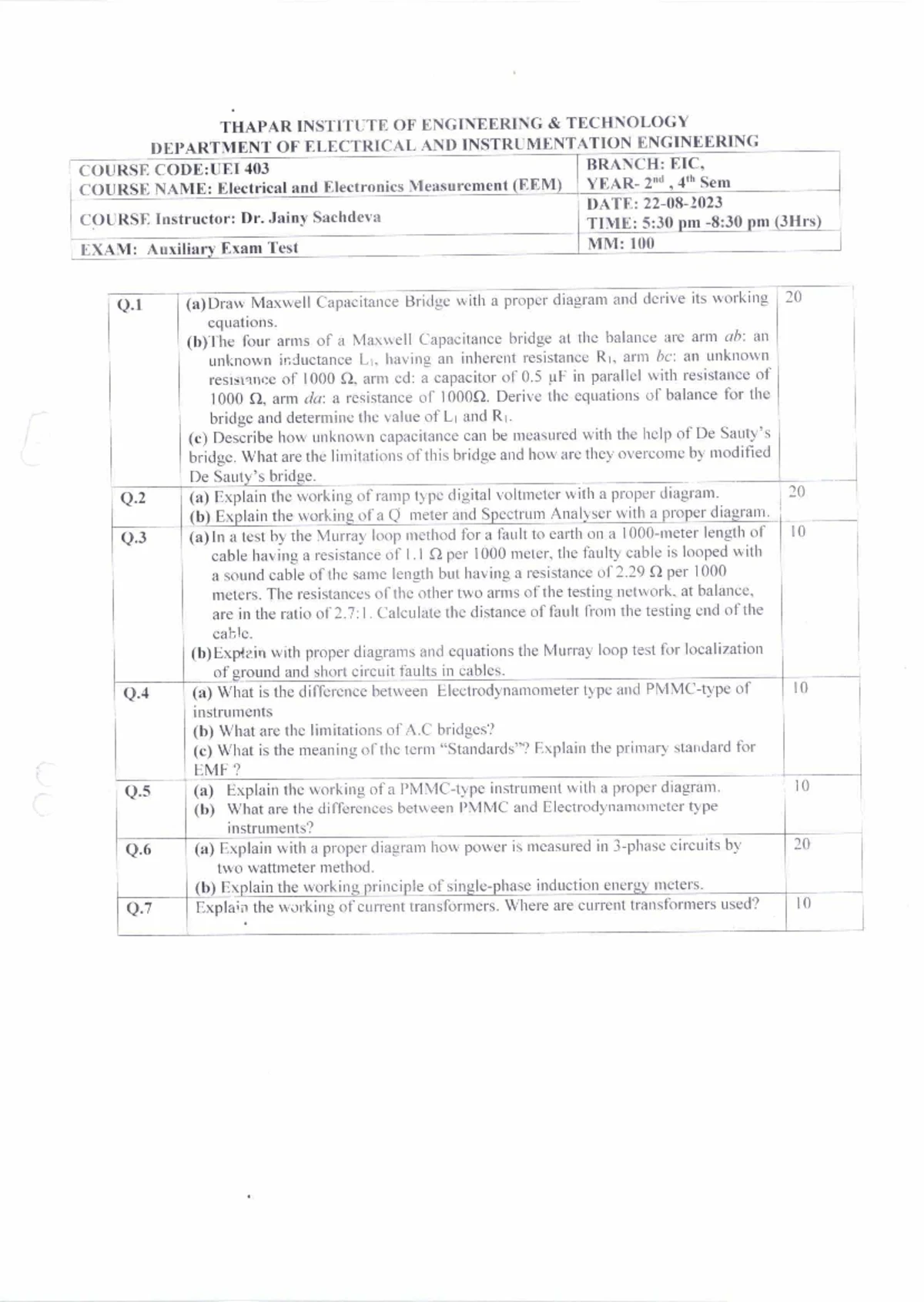 Electronics Lab Manual (UES013) - Guidelines & Instructions - Studocu