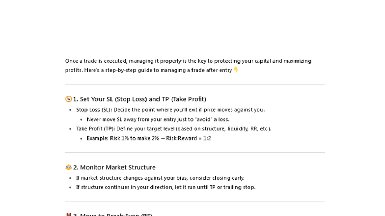 Trade Management Strategies for Intraday & Scalping (Doc2 - Essay) - Studocu