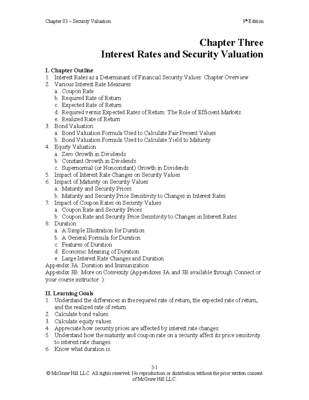 Chapter 03: Interest Rates and Security Valuation in Financial Markets ...