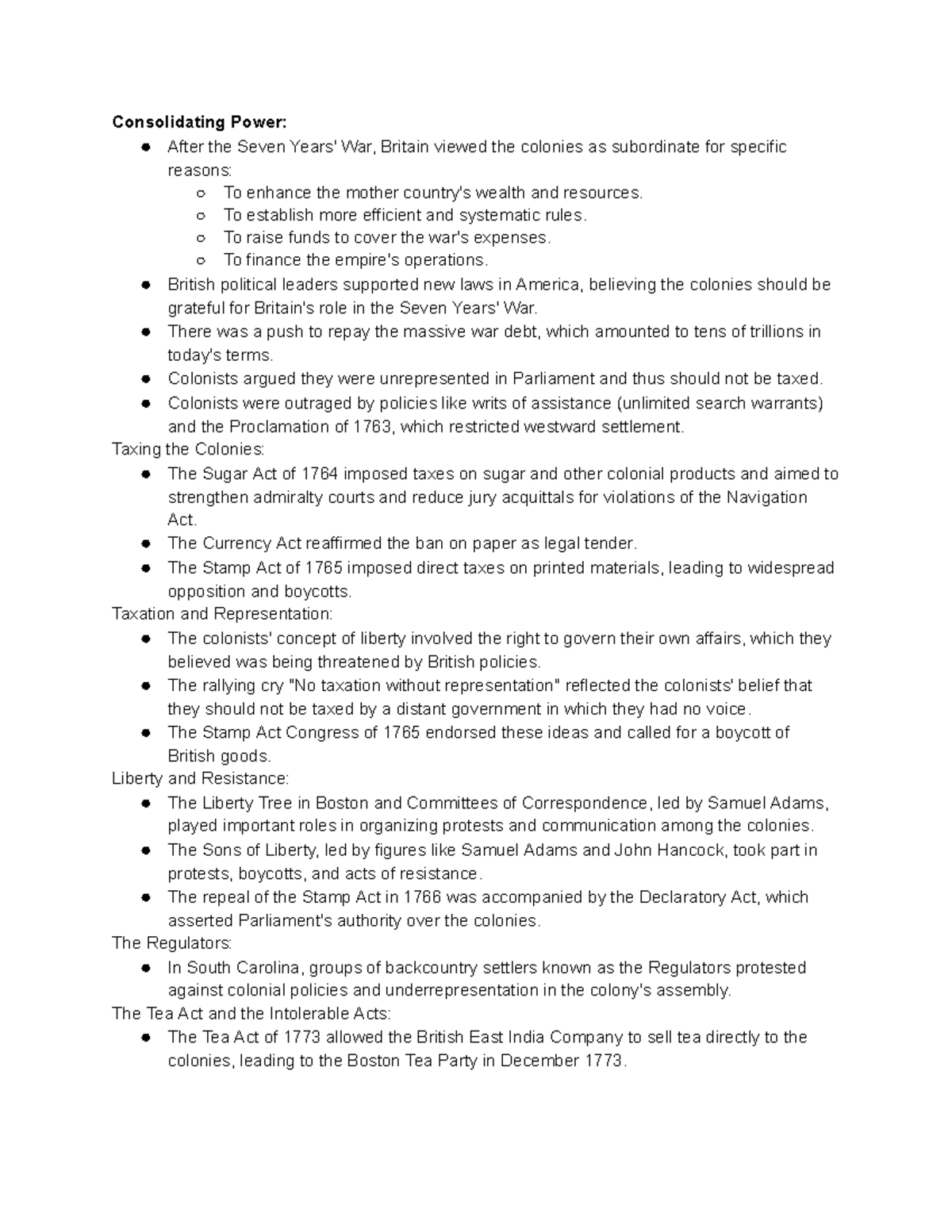 Summary of Key Points from Chapter 5 of "Give Me Liberty!" - Studocu