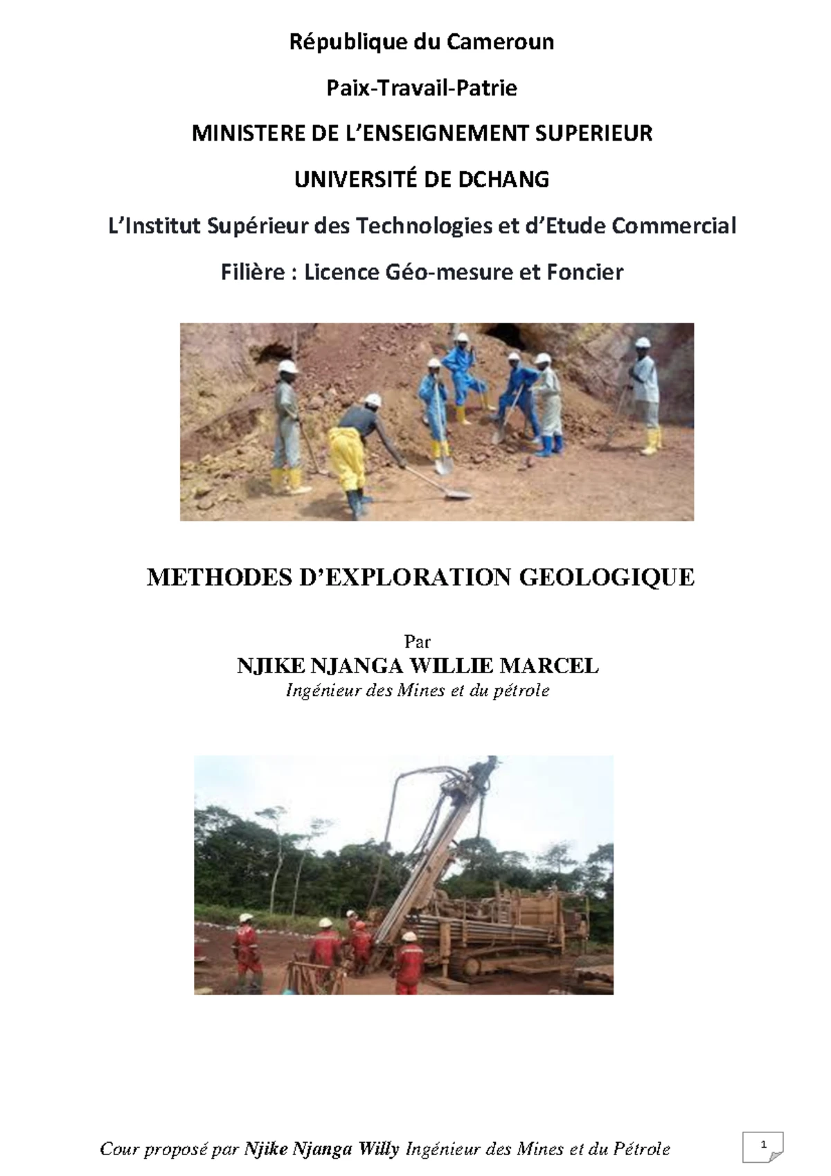 Cours STU 05 2020 - LES GISEMENTS MÉTALLIFÈRES géologie et principes de ...