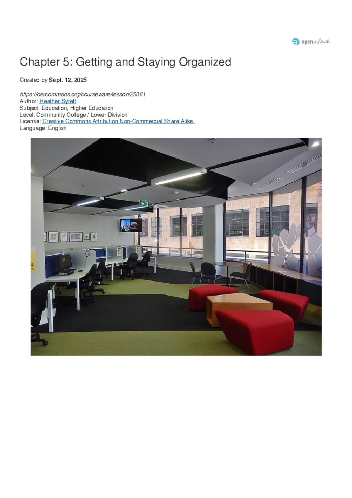 Chapter 5: Getting and Staying Organized - Study Strategies for Success ...