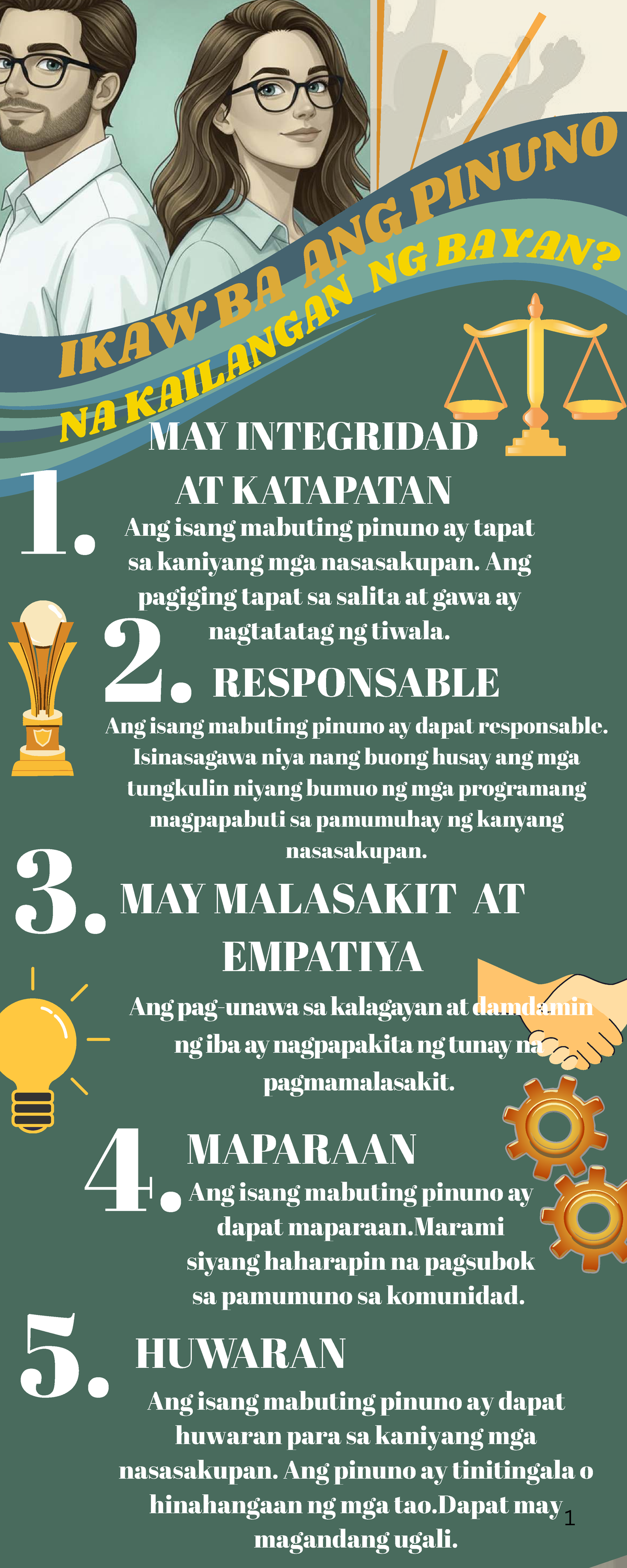 Katangian ng Mabuting Pinuno: Isang Pagsusuri (Group 2) - Studocu