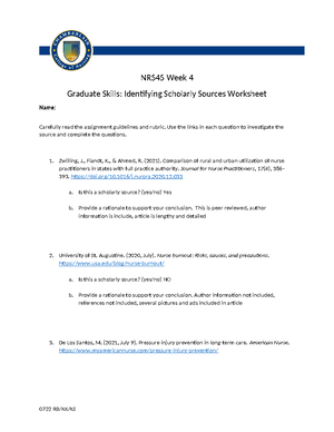 NR585 Picot Week 2 - Week 2 Assignment - NR585NP Week 2 Assignment ...