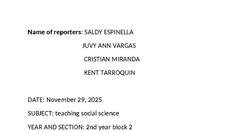 Handouts for History and Geography (2nd Year Block 2) - Studocu