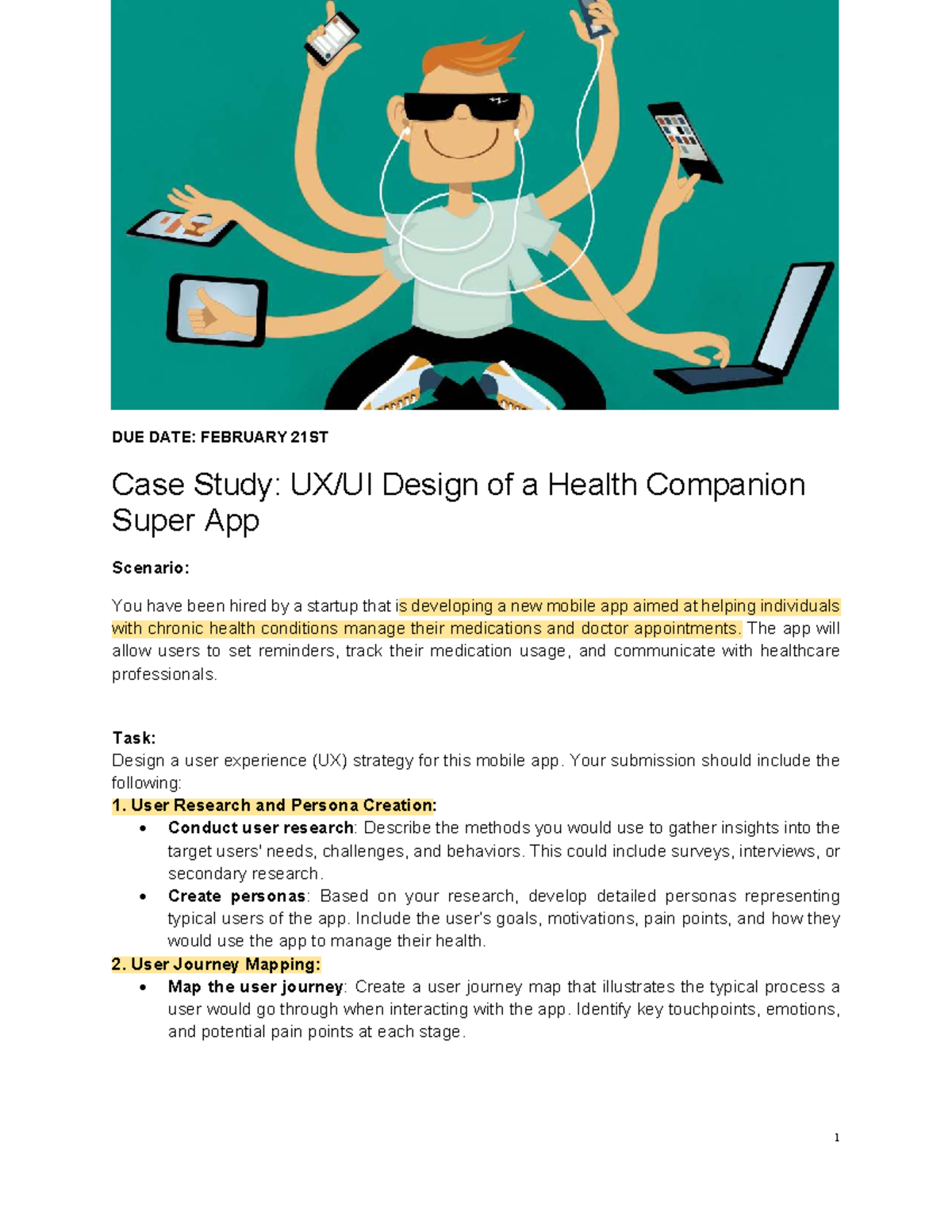 SOEN357 Mini Project: UX Design for Health Companion App - Studocu