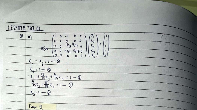 Tutorial Assignment 2 Tarita Kaur Dadwall A0307117 M - CE2407B TUT 02 ...