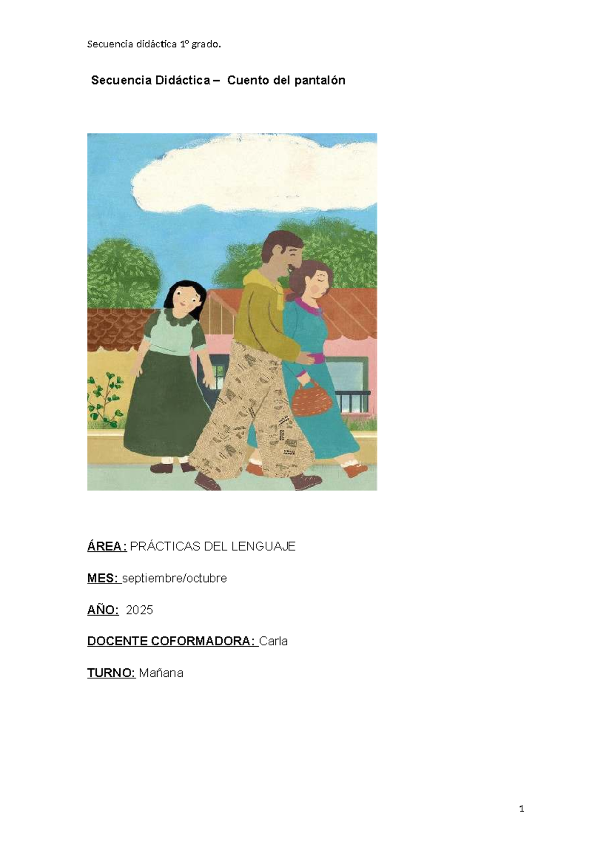 Secuencia Didáctica PDL: El Cuento del Pantalón (2025) - Studocu