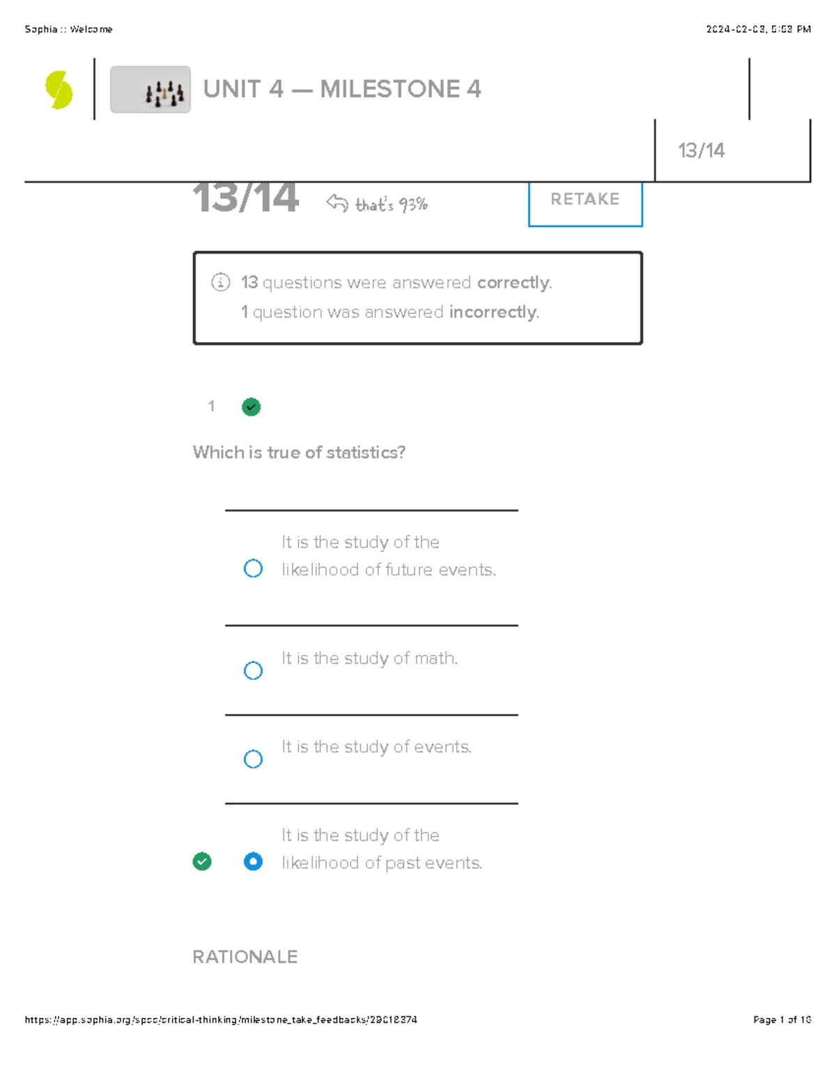 Sophia Microeconomics Unit 2 Milestone Study Notes - Studocu
