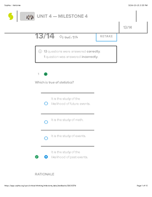 Sophia Introduction to Information Technology Unit 4 Milestone 4 - 1 15 ...