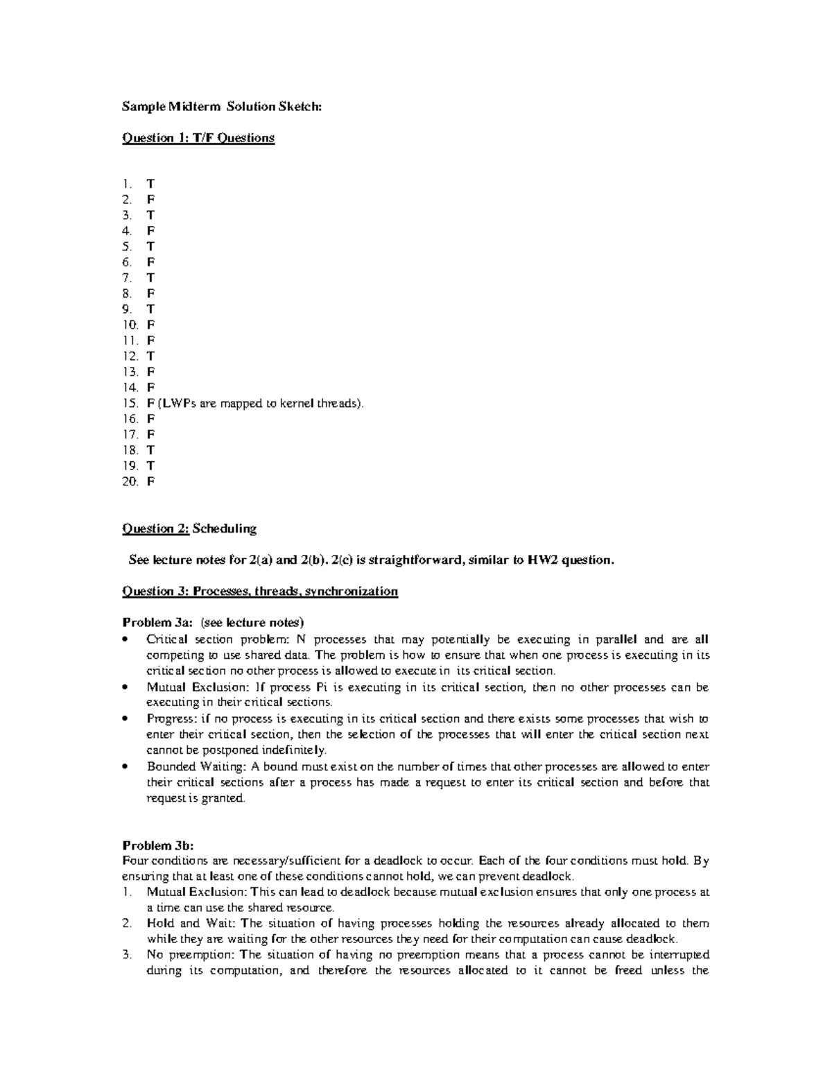 OSY Unit 2: Sample Midterm Solutions and Key Concepts - Studocu