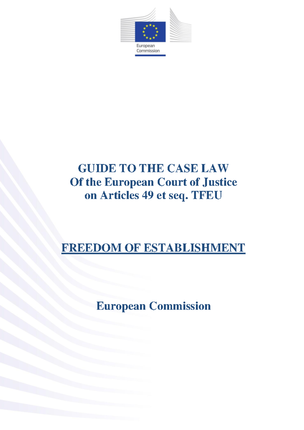Guide to the case Law 49finversion-format - GUIDE TO THE CASE LAW Of ...