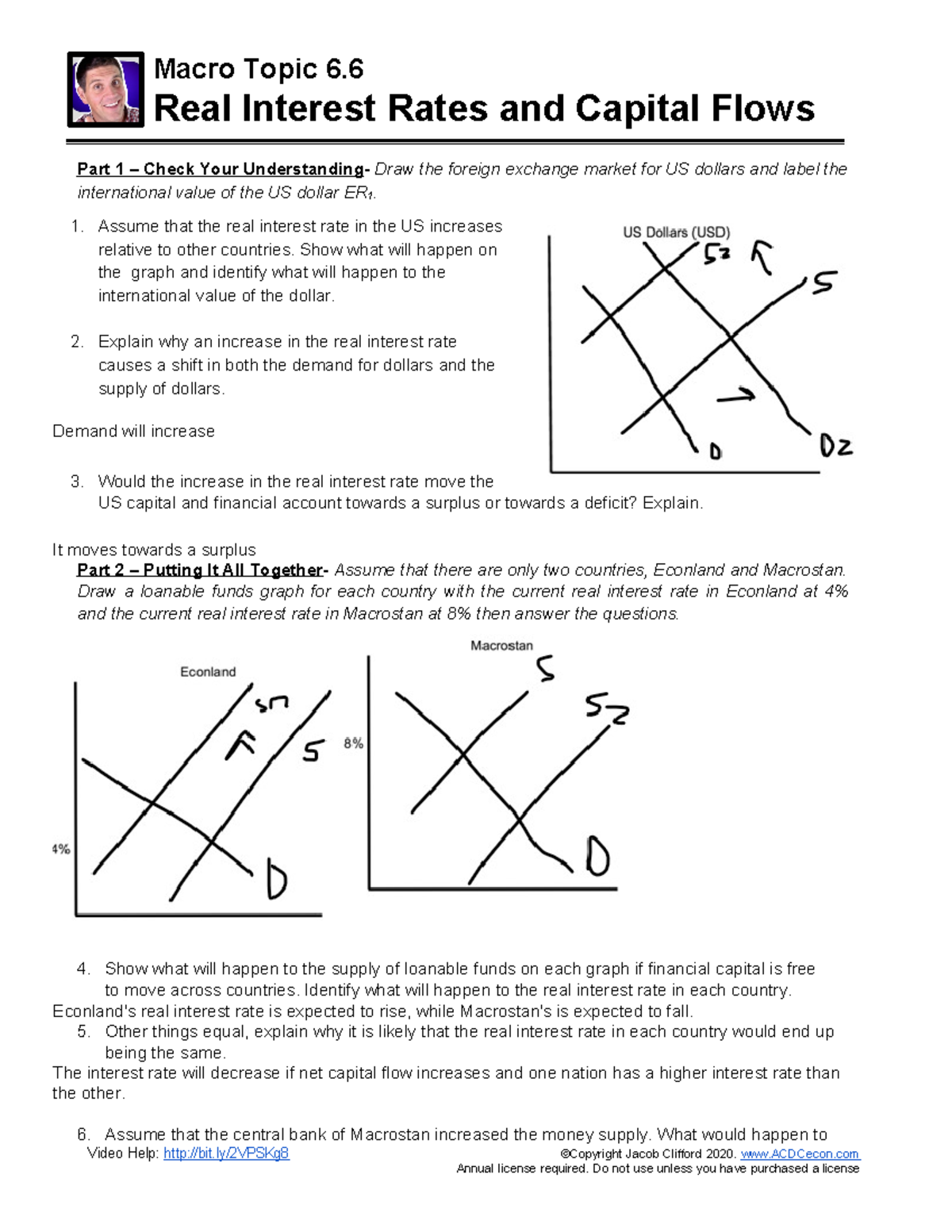 macro topic 6.6 real interest rates and capital flows - Video Help: bit ...