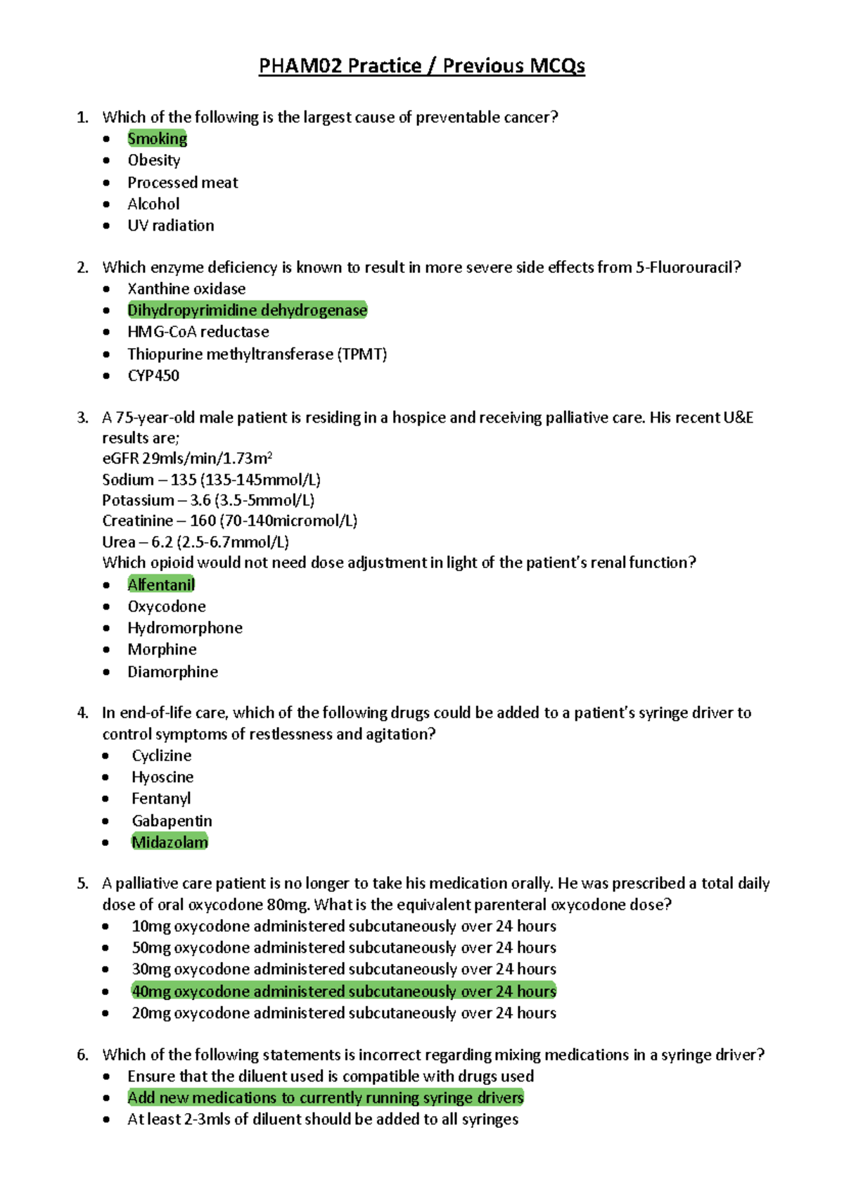 M02 Final Exam MCQs: Key Concepts and Practice Questions - Studocu