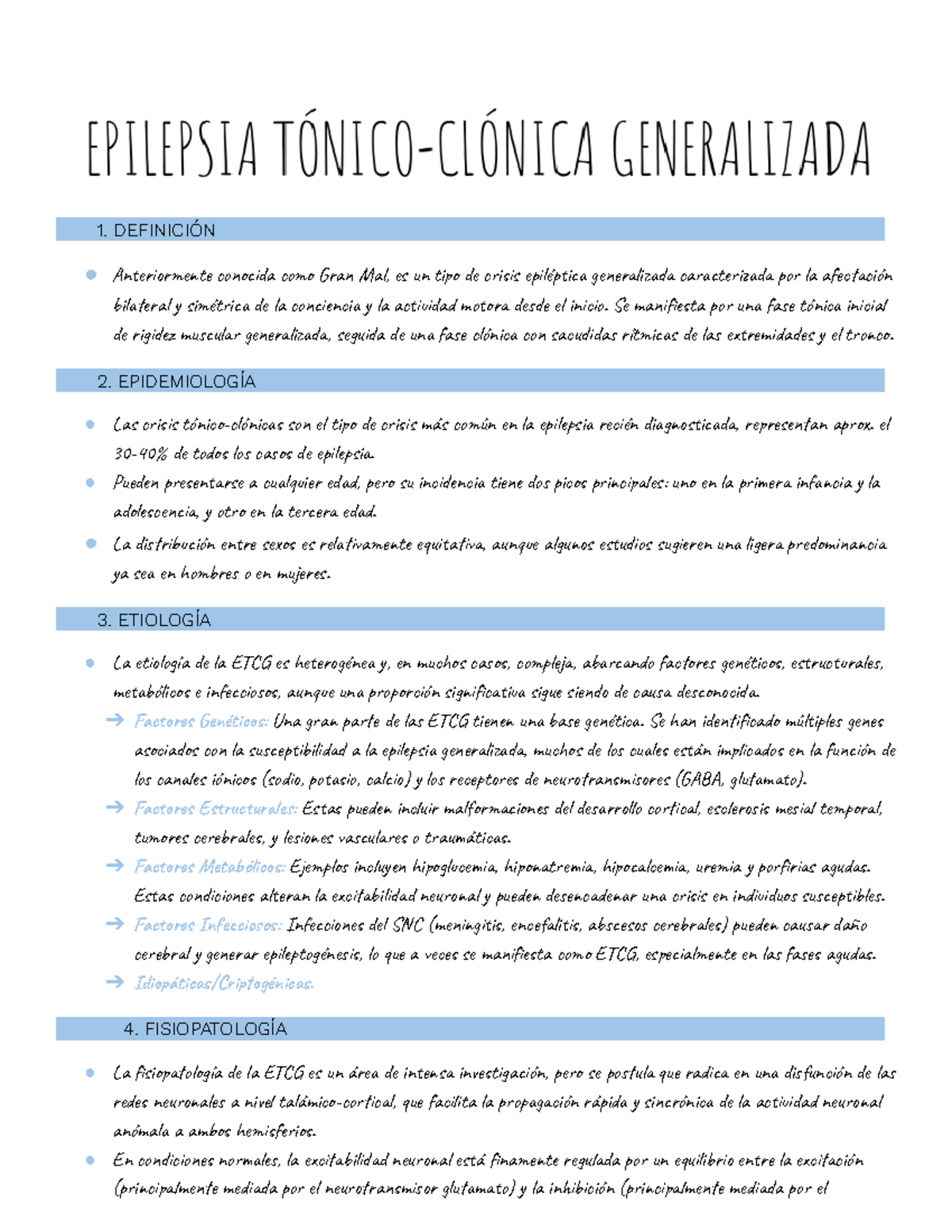 Epilepsia Tónico-Clónica Generalizada: Características y Diagnóstico ...